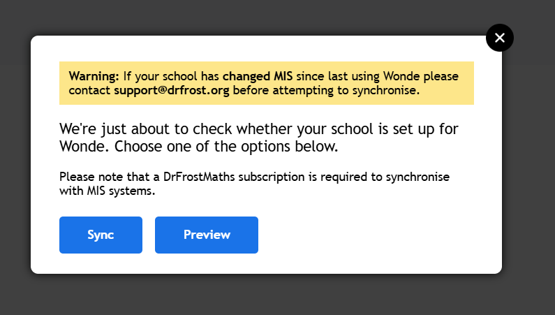 How do I set up integration with Wonde? – Dr Frost Learning