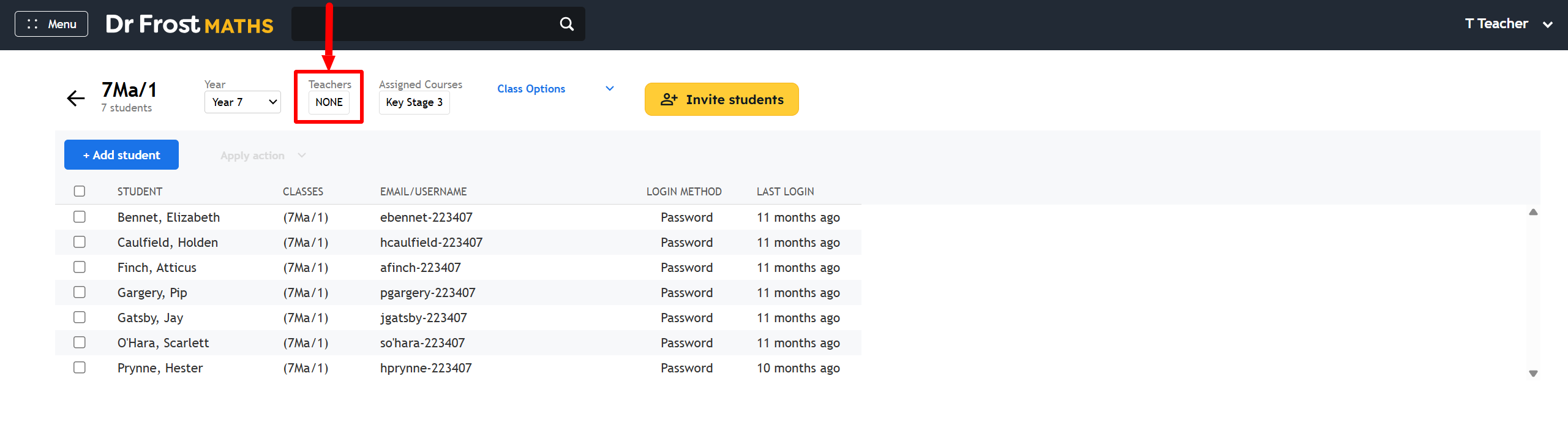 How do I assign teachers to classes? – Dr Frost Learning